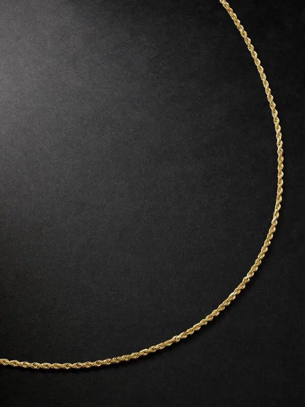 ALEX MOSS 22-inch 14-karat Rope Chain Necklace - Gold