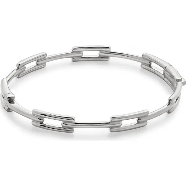 Monica Vinader Signature Link Bangle Bracelet - Sterling Silver