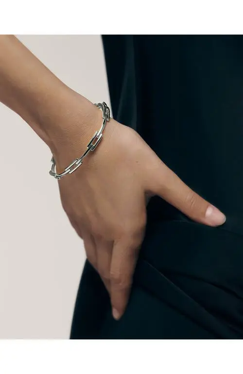 Monica Vinader Signature Link Bangle Bracelet - Sterling Silver