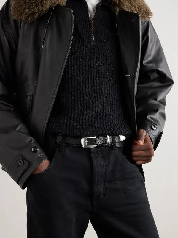 LEMAIRE 3cm Full-grain Leather Belt - Black