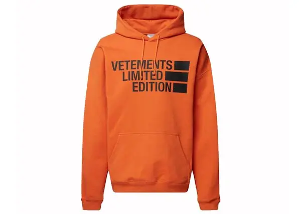 Vetements Logo Print Oversized Hoodie
