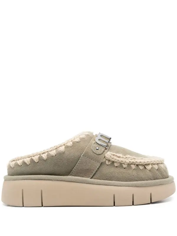 Mou Bounce Clog Slippers - Green
