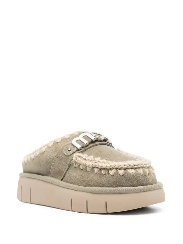 Mou Bounce Clog Slippers - Green