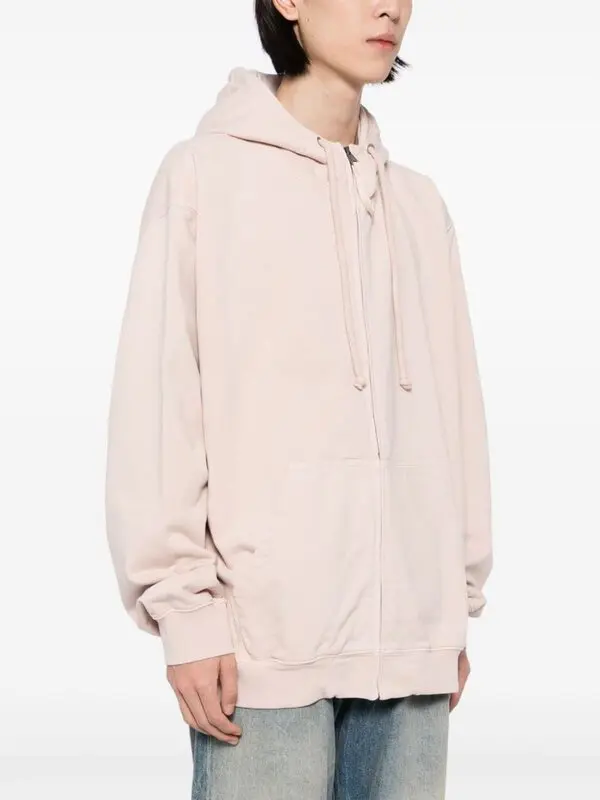 MAISON MARGIELA Logo-embroidered Hoodie - Pink