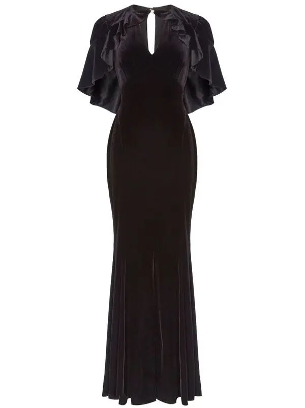 TEMPERLEY LONDON Ashcombe Velvet Midi Dress