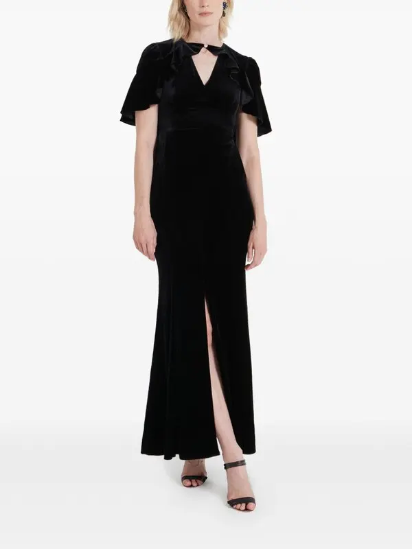 TEMPERLEY LONDON Ashcombe Velvet Midi Dress