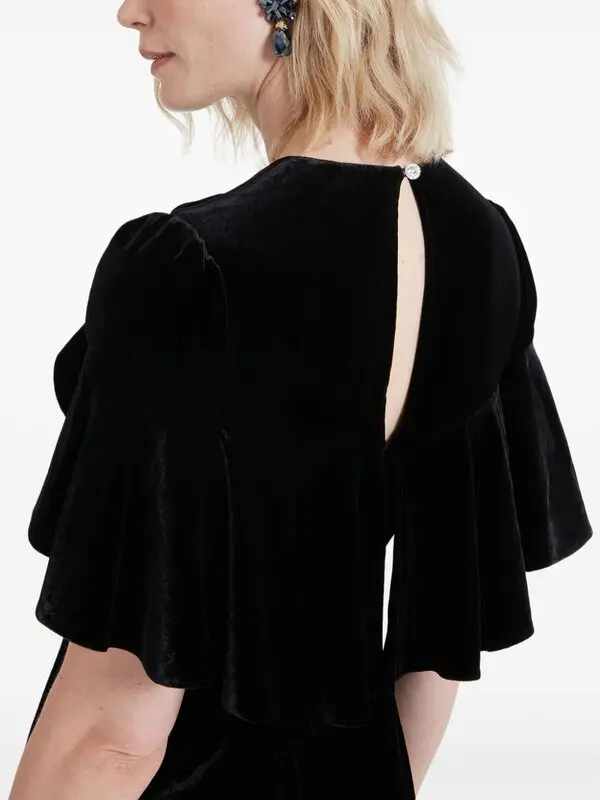 TEMPERLEY LONDON Ashcombe Velvet Midi Dress