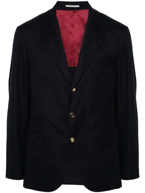 Brunello Cucinelli Twill Blazer - Blue