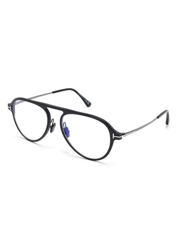 TOM FORD Pilot-frame Glasses - Black