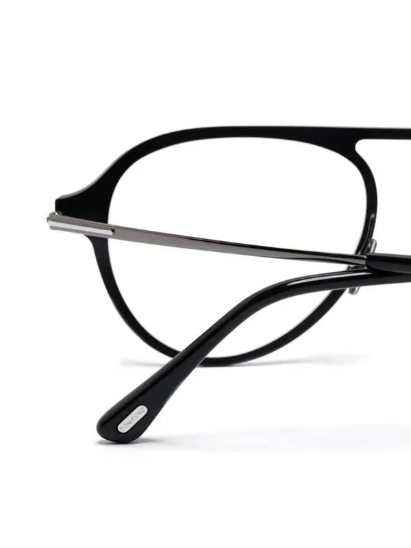 TOM FORD Pilot-frame Glasses - Black