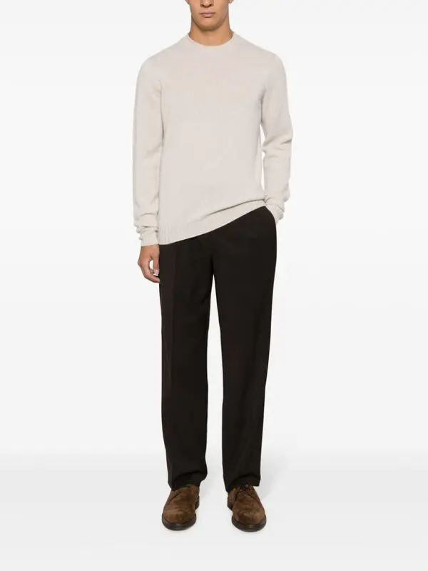 DRUMOHR Crew-neck Cashmere Jumper - Neutrals
