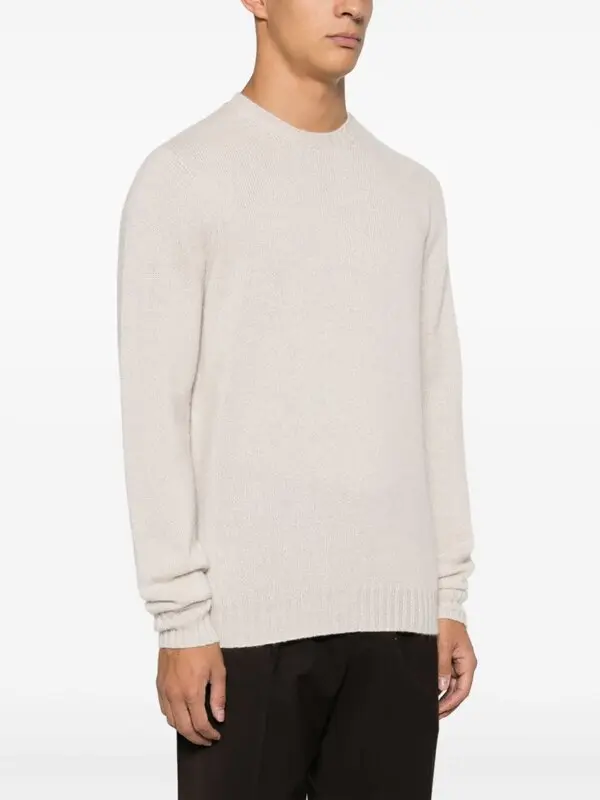 DRUMOHR Crew-neck Cashmere Jumper - Neutrals