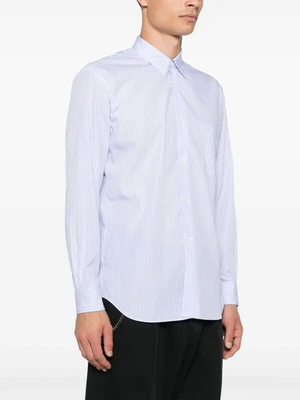 Comme Des Garçons Striped Shirt - Blue