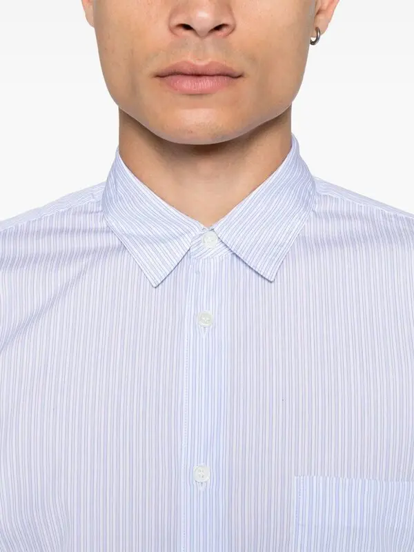 Comme Des Garçons Striped Shirt - Blue