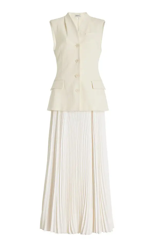 Simkhai Georgina Paneled Midi Dress