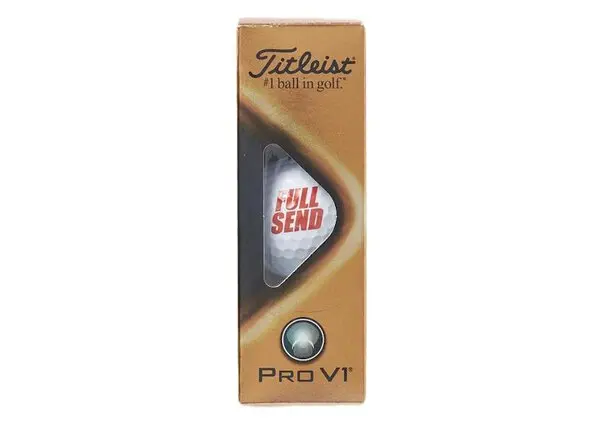 FULL SEND Titleist Pro V1 Golf Ball Sleeve - White