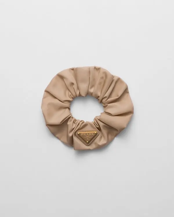 Prada Re-nylon Scrunchie - Cameo Beige