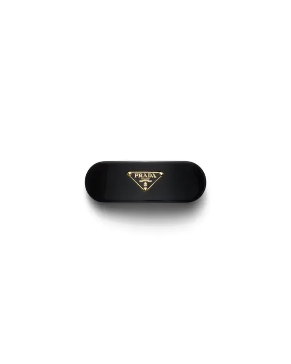 Prada Plexiglas Hair Clip - Black