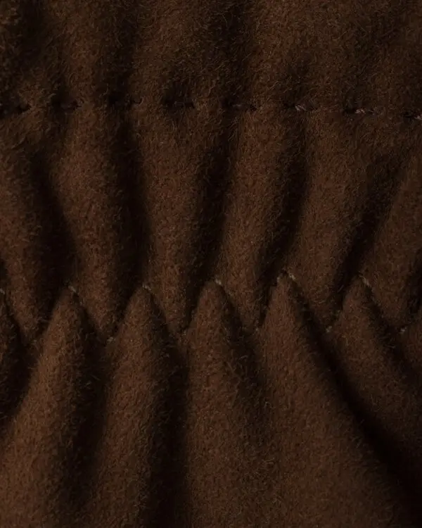 Prada Suede Gloves - Brown