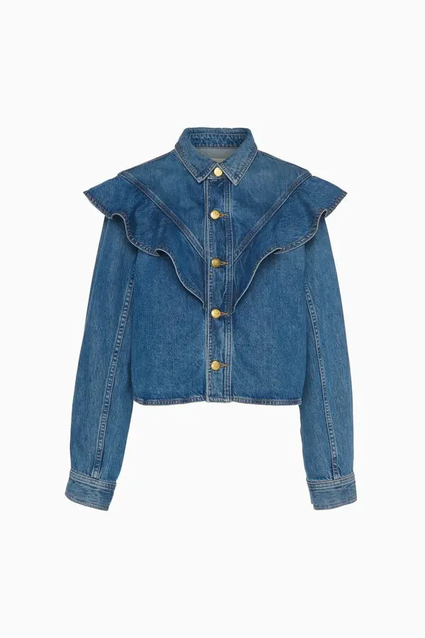 Ulla Johnson Mathilde Shirt - Danube