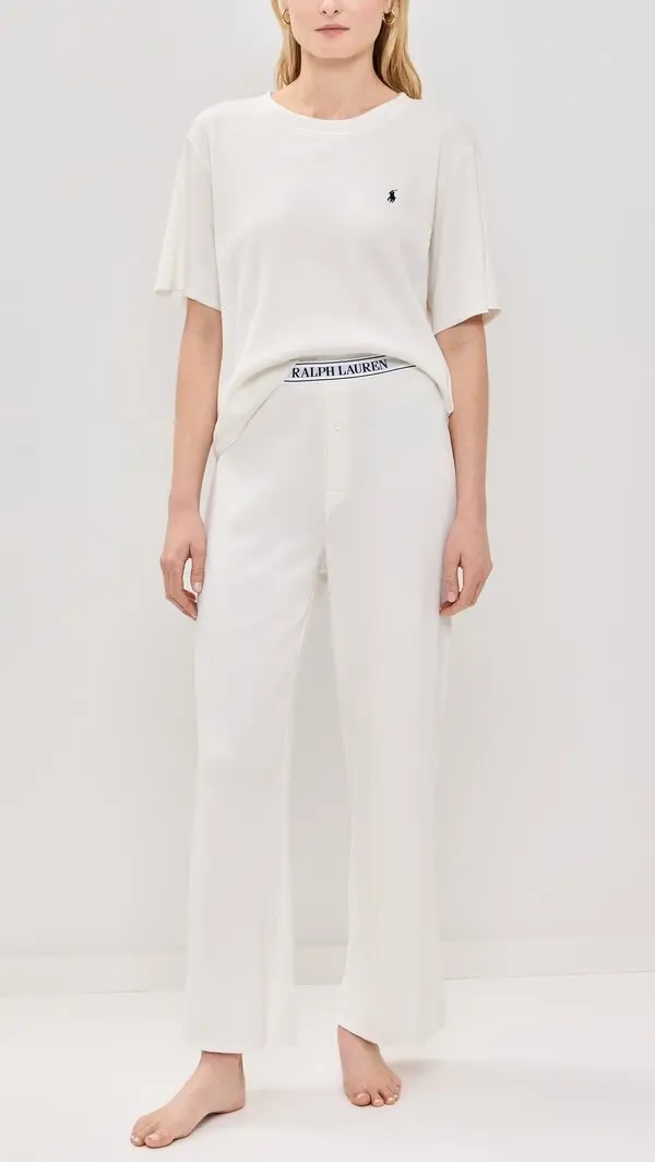 Polo Ralph Lauren Waffle Knit Pajama Set