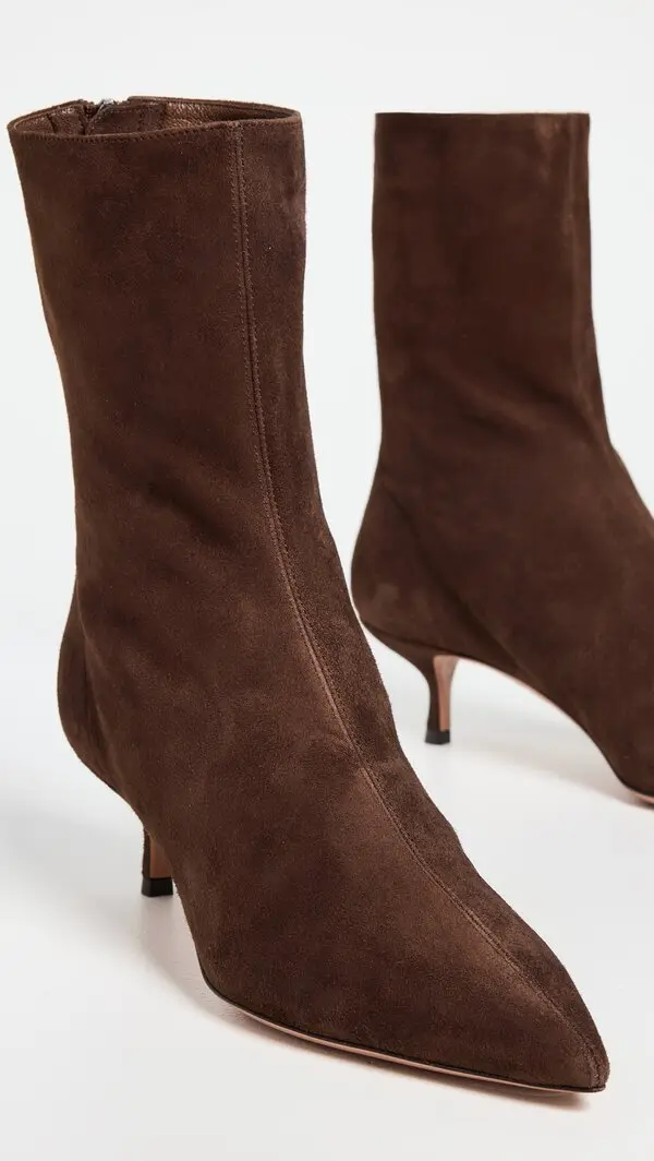 AQUAZZURA Montmartre 50mm Booties - Espresso