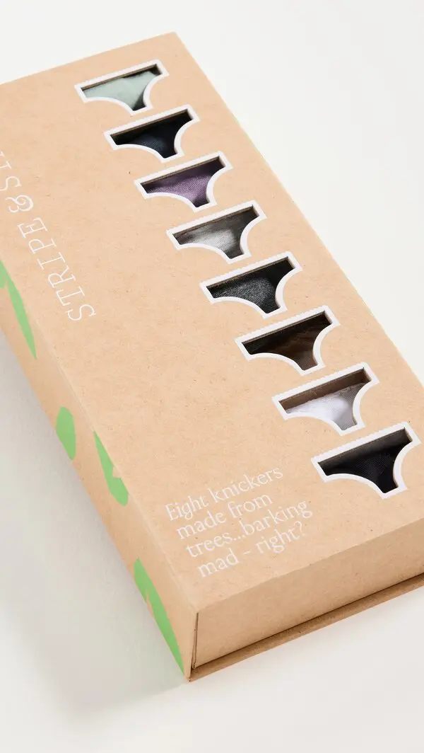 STRIPE & STARE Original Knickers 8 Pack - The Ultimate Basics