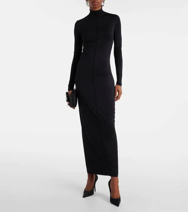 Wardrobe.NYC Knitted Maxi Dress - Black