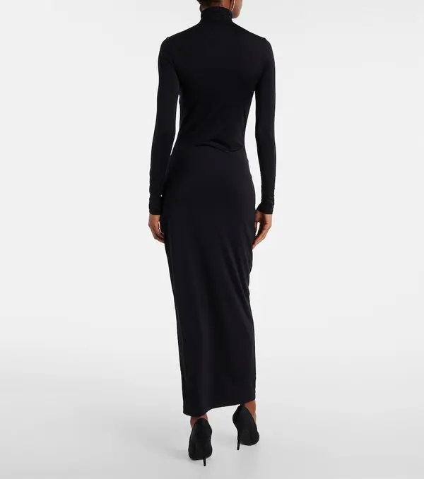 Wardrobe.NYC Knitted Maxi Dress - Black
