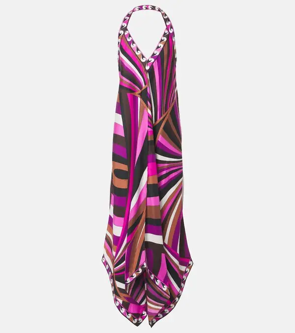 Emilio Pucci Iride Silk Twill Maxi Dress - Multicoloured