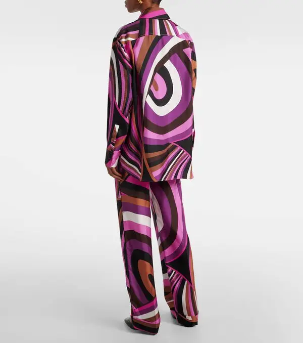 Emilio Pucci Iride Silk Twill Shirt