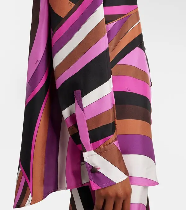 Emilio Pucci Iride Silk Twill Shirt