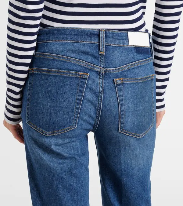 RE/DONE Stove Pipe Mid-rise Straight Jeans