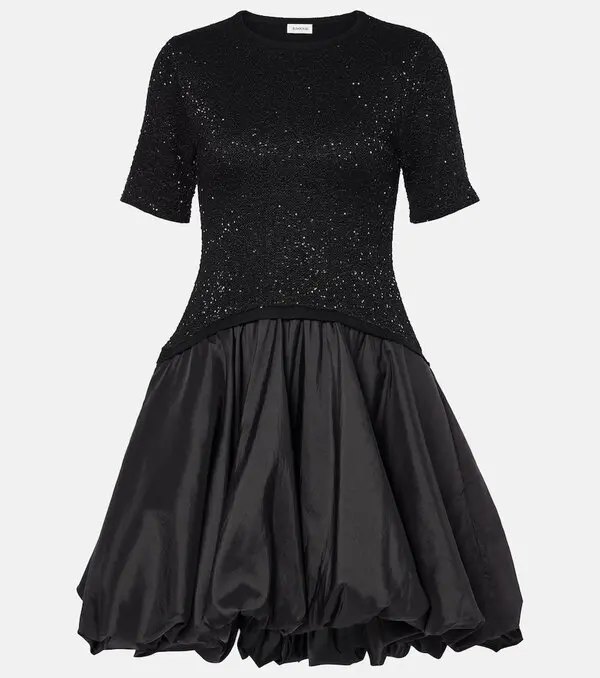 Simkhai Kenz Ruffled Taffeta Mini Dress