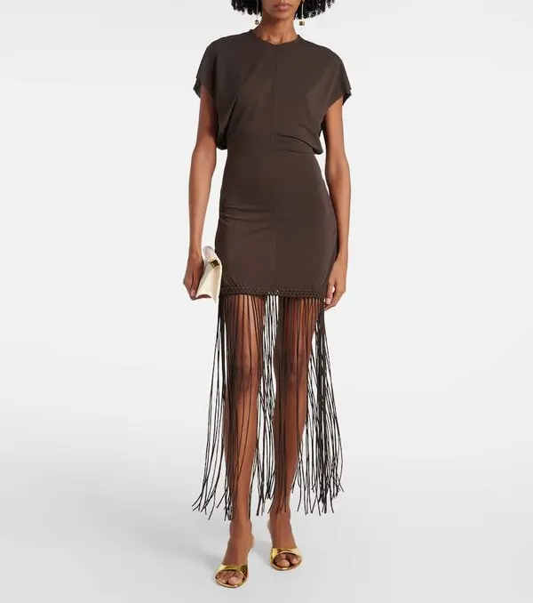 Faithfull The Brand Brita Fringed Minidress