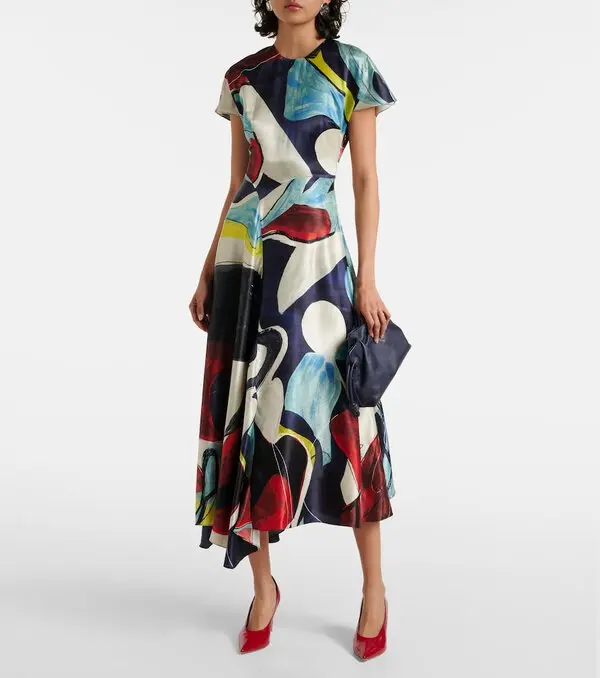 ROKSANDA Adriana Printed Midi Dress - Multicoloured