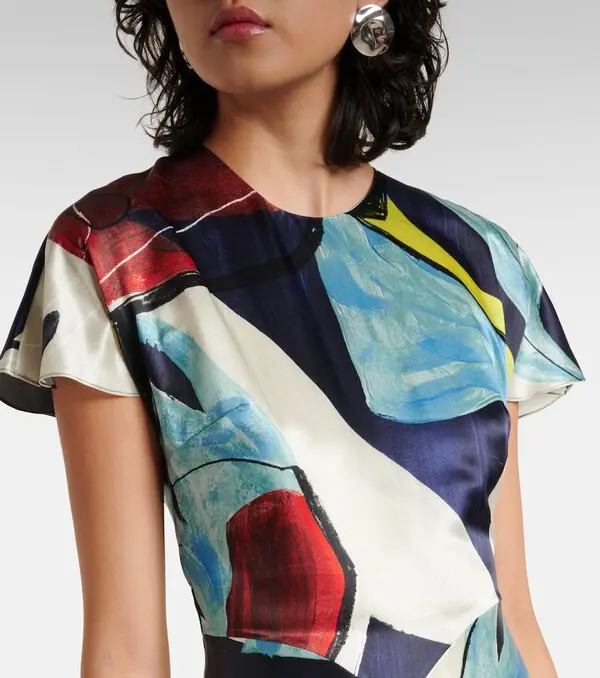 ROKSANDA Adriana Printed Midi Dress - Multicoloured