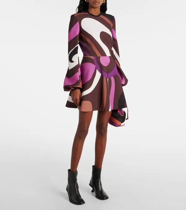 Emilio Pucci Marmo Cady Mini Dress