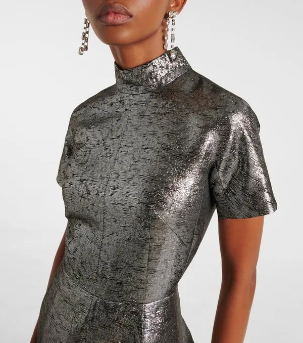 EMILIA WICKSTEAD Malinda Jacquard Gown - Metallic