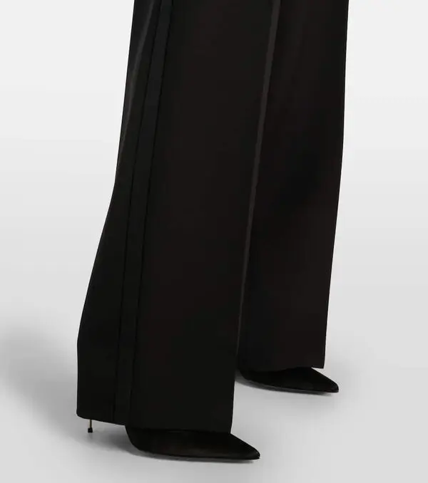 Dolce & Gabbana Wool And Silk Wide-leg Trousers