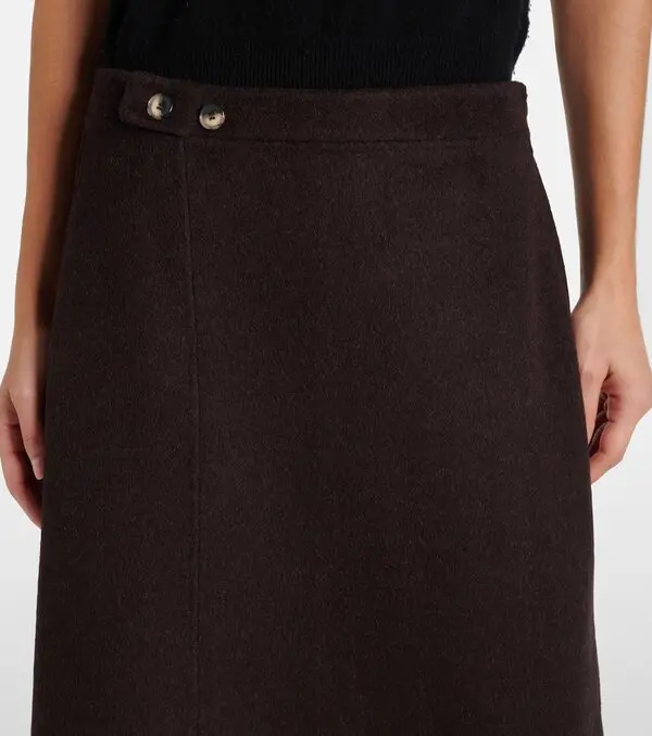 Proenza Schouler White Label Adrian Wool-blend Midi Skirt