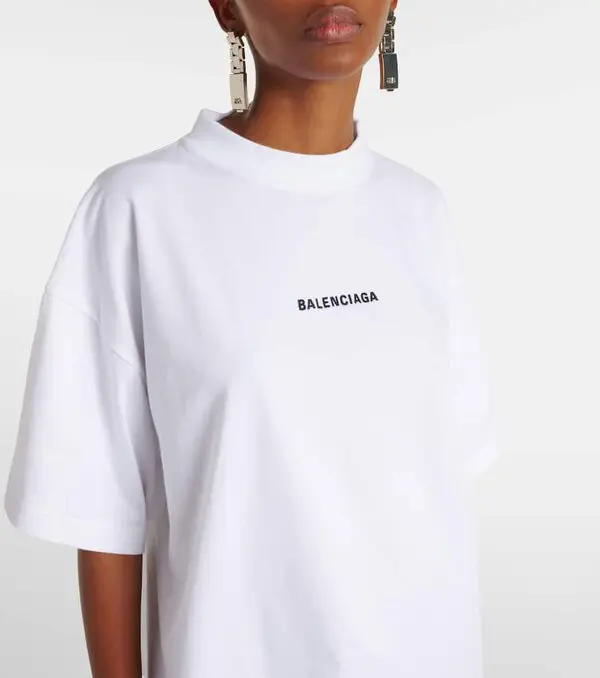 Balenciaga Printed Cotton Jersey T-shirt