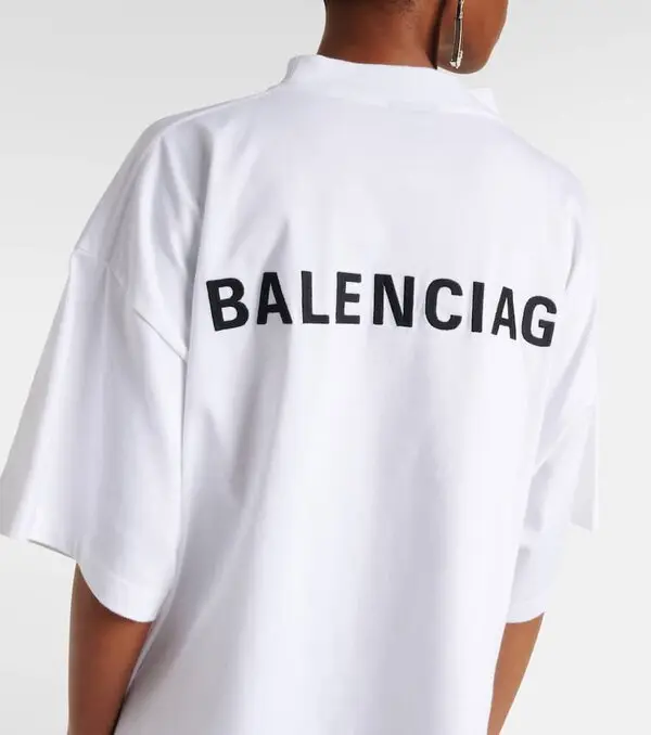 Balenciaga Printed Cotton Jersey T-shirt