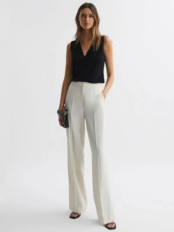 REISS Taylor V-neck Shell Blouse