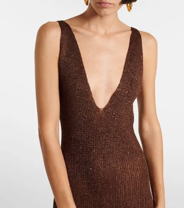 BANANHOT Sequined Maxi Dress