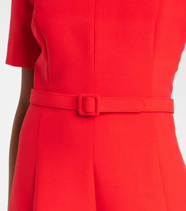 Oscar De La Renta Wool-blend Midi Dress