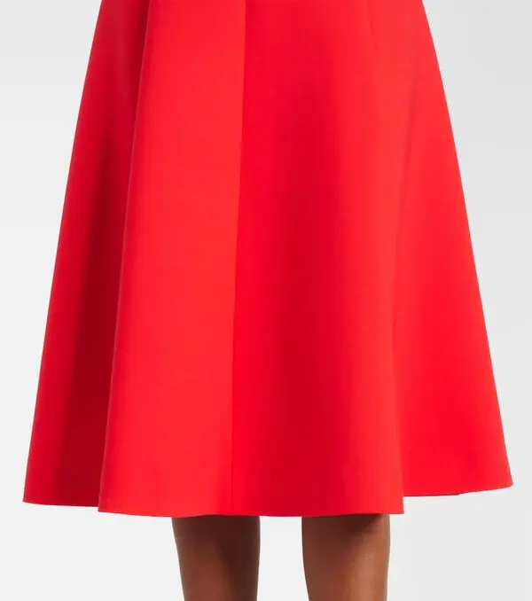 Oscar De La Renta Wool-blend Midi Dress