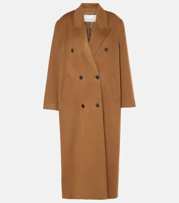 THE FRANKIE SHOP Gaia Double-breasted Wool-blend Coat