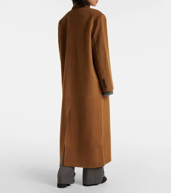 THE FRANKIE SHOP Gaia Double-breasted Wool-blend Coat