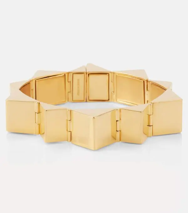 Alaïa Pyramid Bangle - Gold